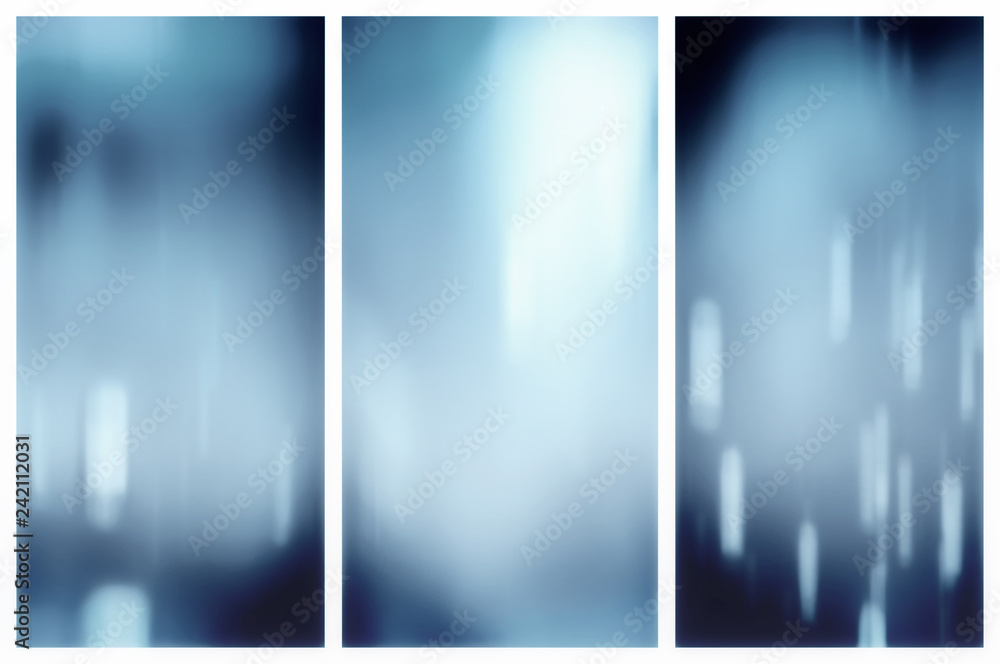 Abstract blue background. Design of three vertical parts. Stock Photo ...