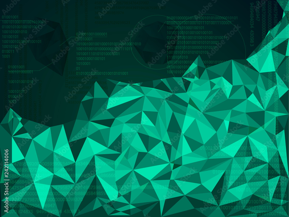 Technology illustration. Digital background. Banner with cyberspase ...