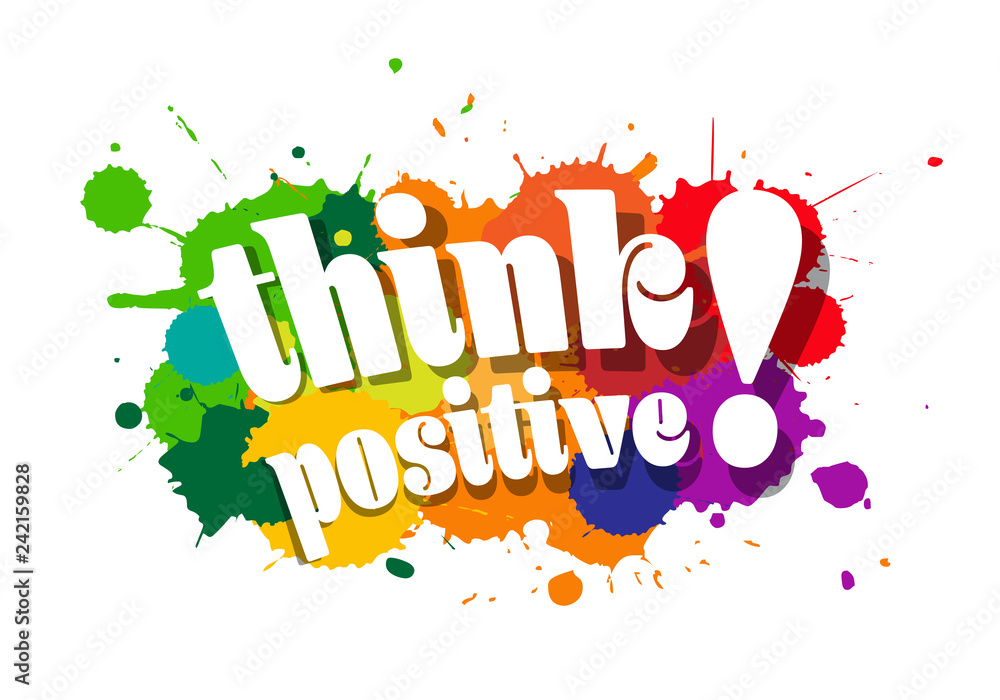 Think positive Stock Vector | Adobe Stock
