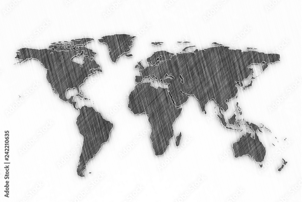 World map, illustration Stock Illustration | Adobe Stock