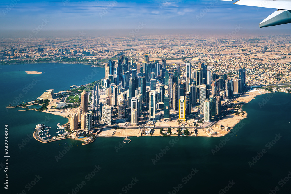 Doha city view Stock Photo | Adobe Stock
