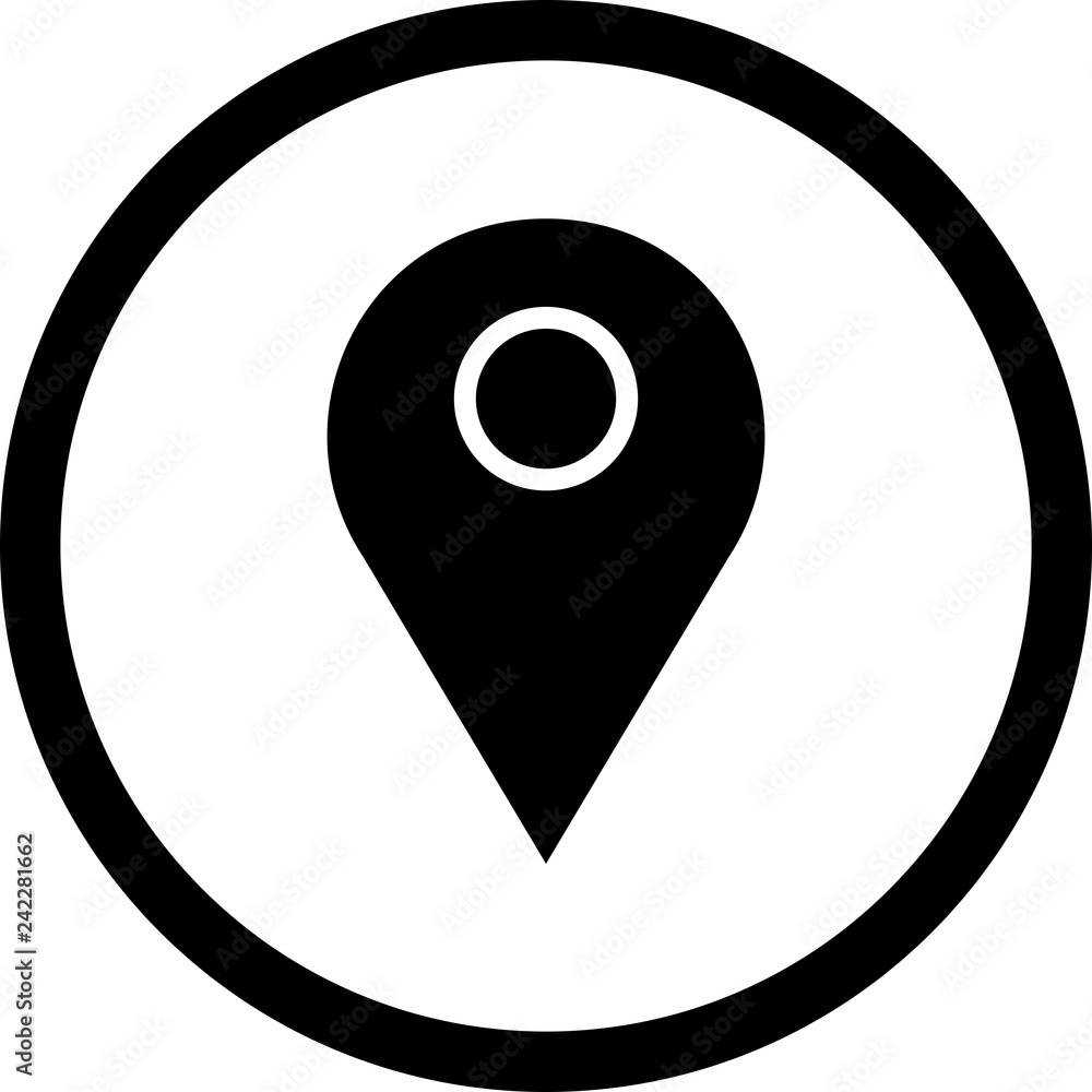 Vector Location Icon Stock Vector | Adobe Stock