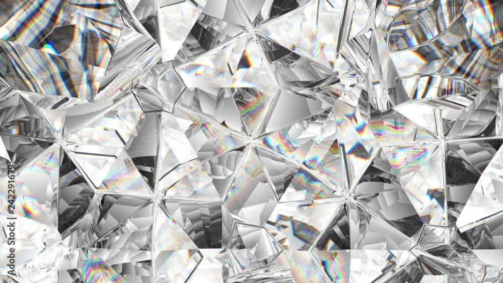 Diamond shine macro rotate seamless loop with kaleidoscope effect vídeo ...
