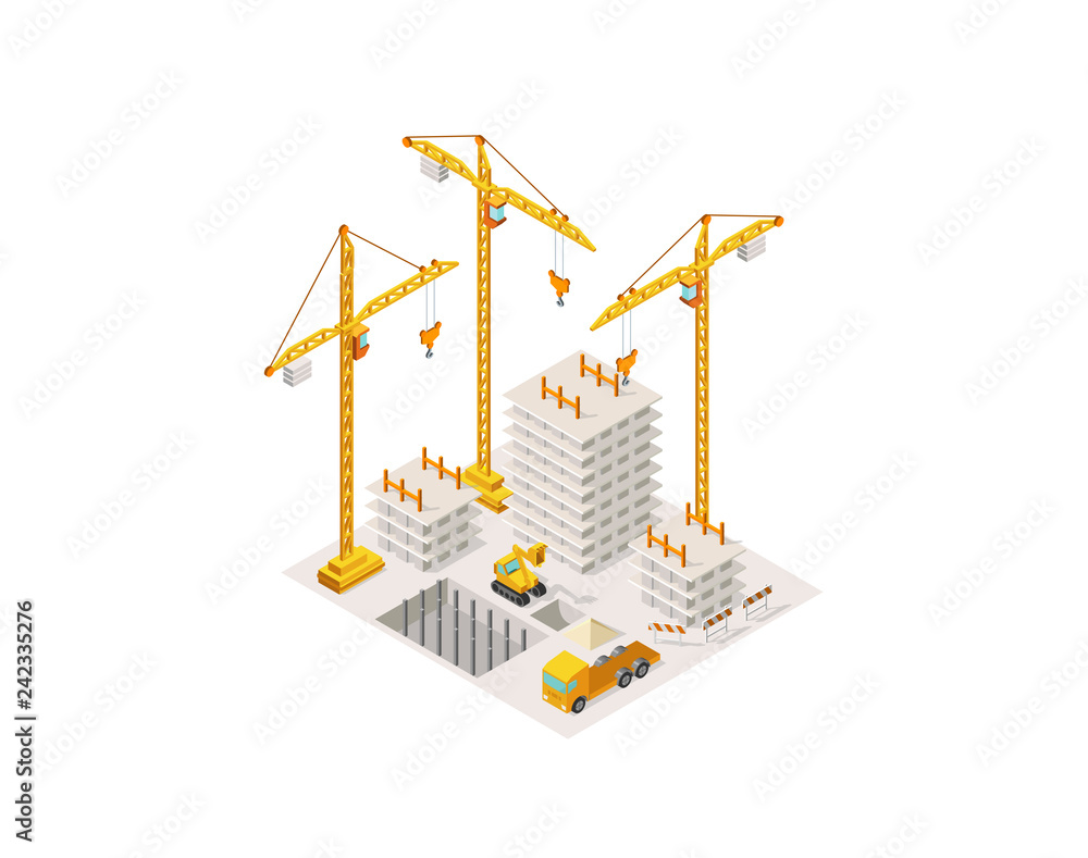 Concrete Building Construction Process