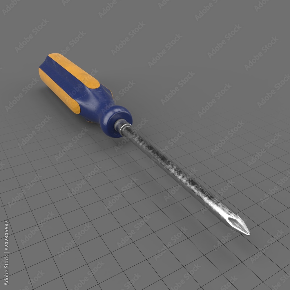 Screwdriver Stock 3D asset | Adobe Stock