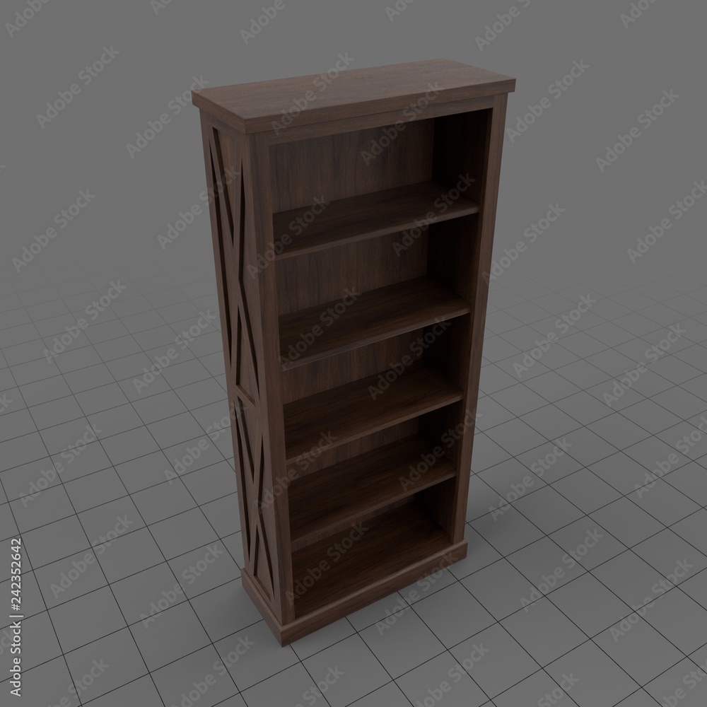 Western bookshelf Stock 3D asset | Adobe Stock