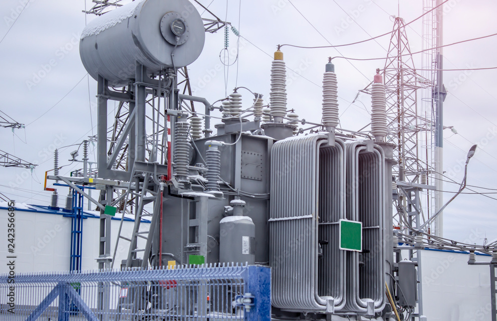 High voltage electrical Transformer Stock Photo | Adobe Stock