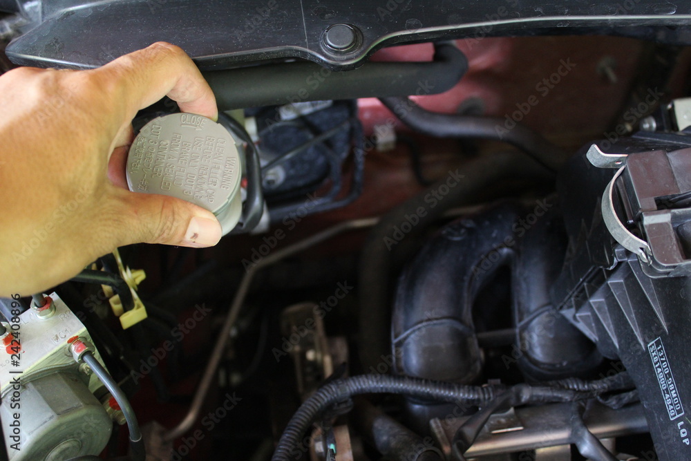 Picture shows the engine and engine bay. Stock Photo | Adobe Stock