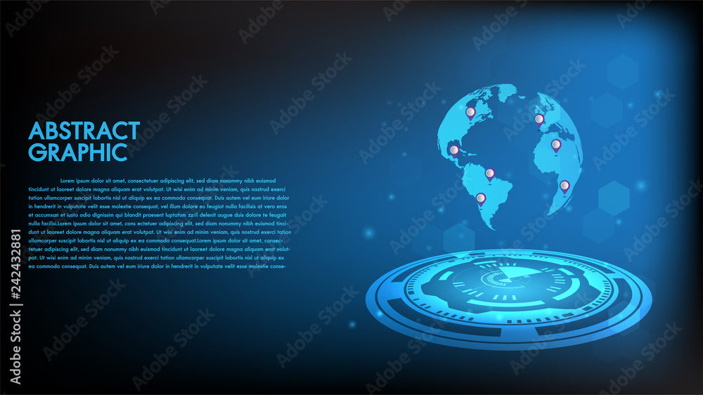 Abstract technology background Hi-tech communication concept ...