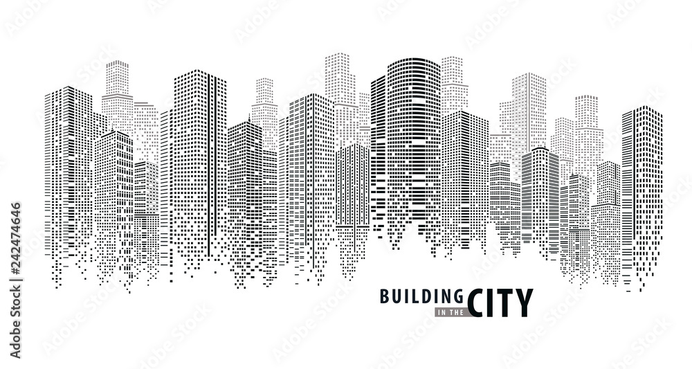 Abstract Cityscape Vector