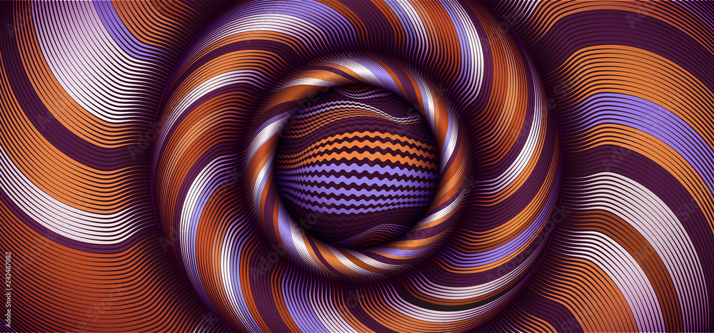 Flex illustration vector background. Curve art and warp pattern ...