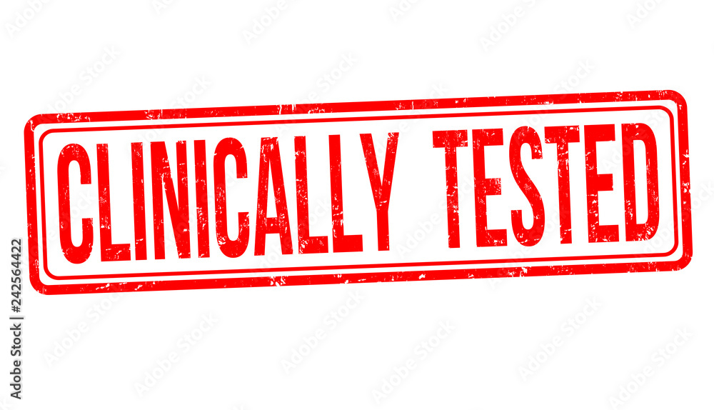 Clinically tested sign or stamp Stock Vector | Adobe Stock