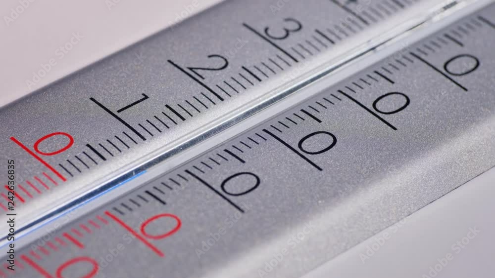 The temperature increases on the thermometer scale. White background ...