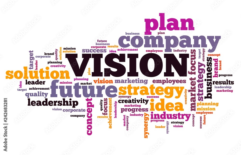 Vision word cloud Stock Photo | Adobe Stock