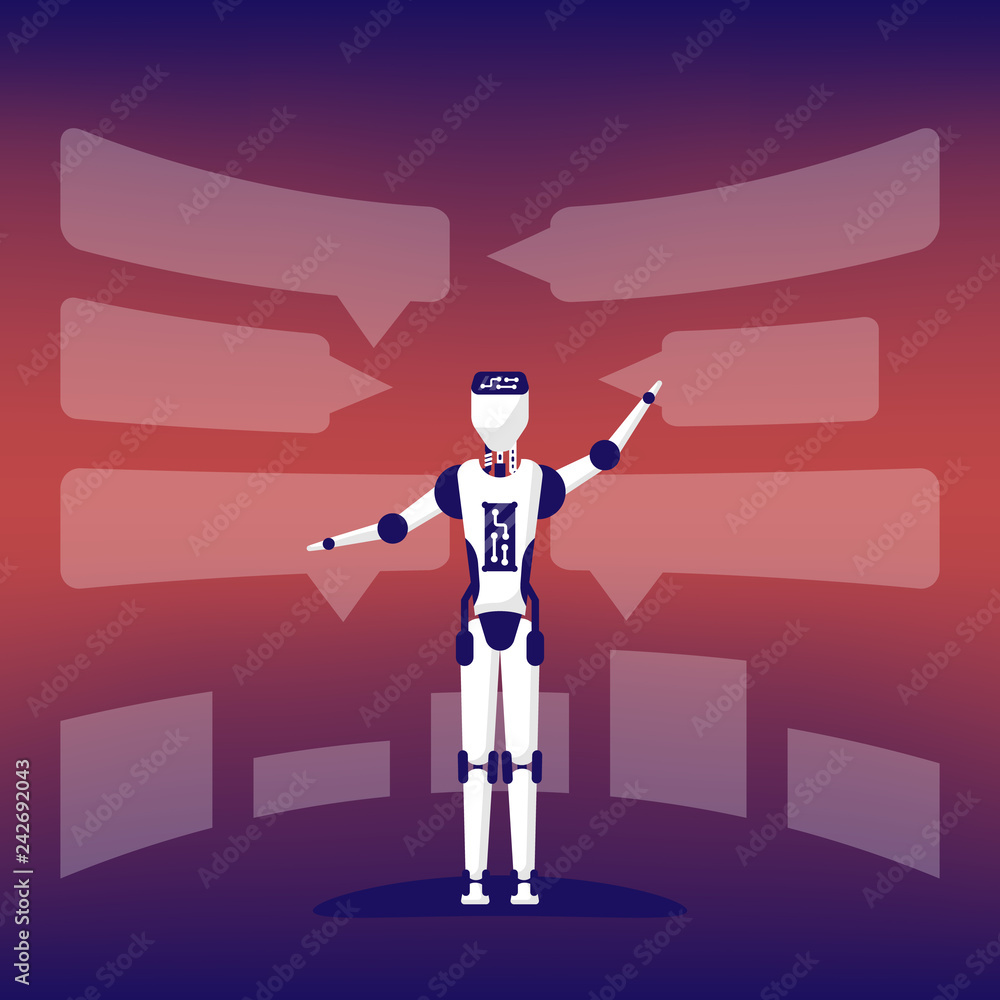 Chat bot artificial intelligence. Automated response from chatbot ...