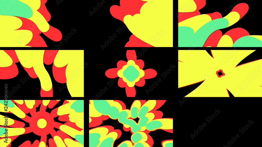 Cartoony Transitions Stock Template | Adobe Stock