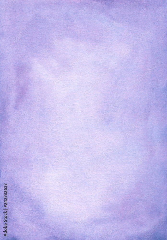 Watercolor light lavender gradient background hand painted. Aquarelle ...