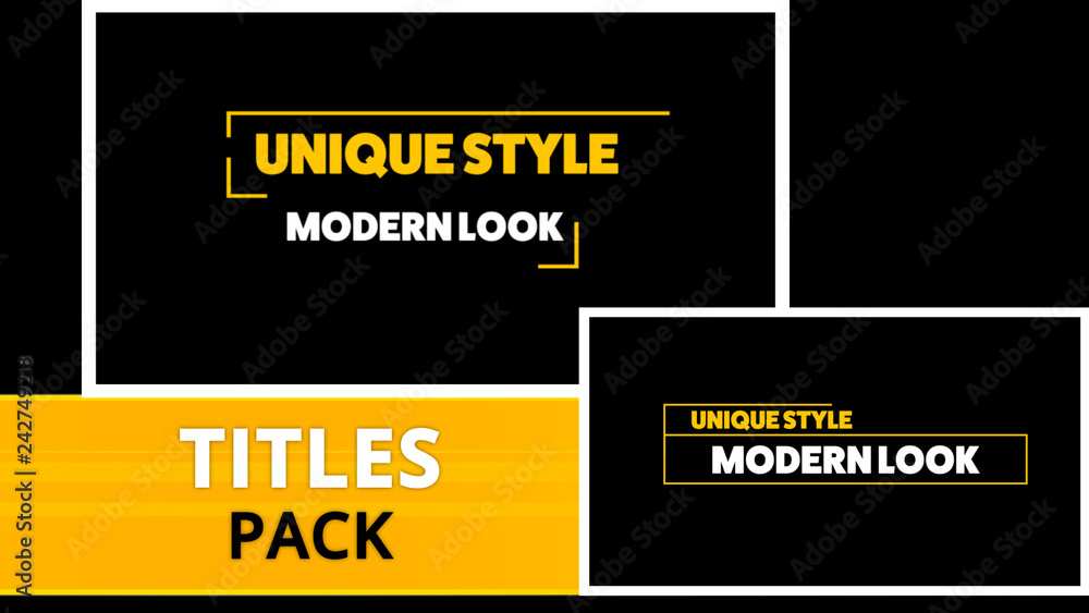 Minimal Line Title Stock Template | Adobe Stock