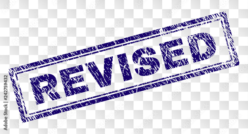 REVISED stamp seal print with rubber print style and double framed ...