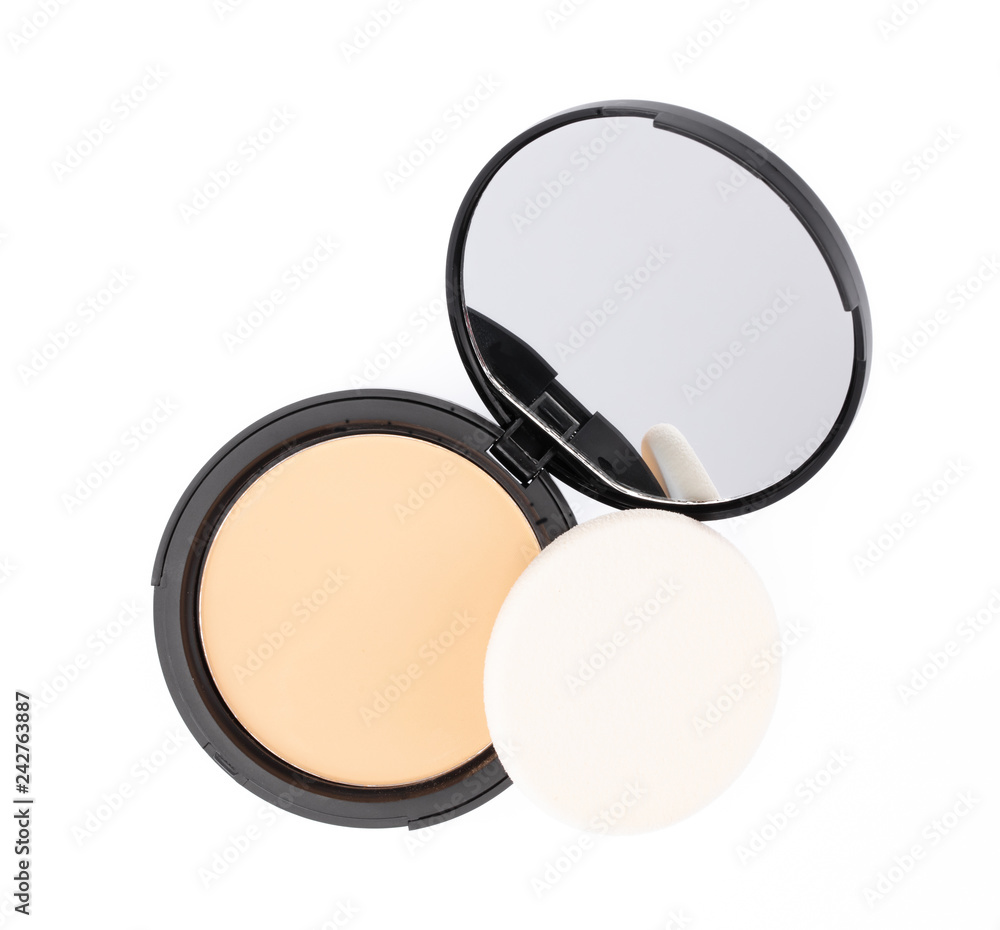 Makeup pressed powder Isolated on white background Stock Photo | Adobe ...