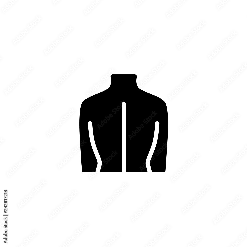 neck icon vector. neck vector graphic illustration Stock Vector | Adobe ...