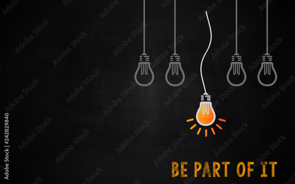Be Part of It quotation - Be Part of It Stock Vector | Adobe Stock