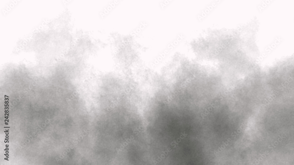 Abstract black smoke background. Black smoke brushes. Black on white ...