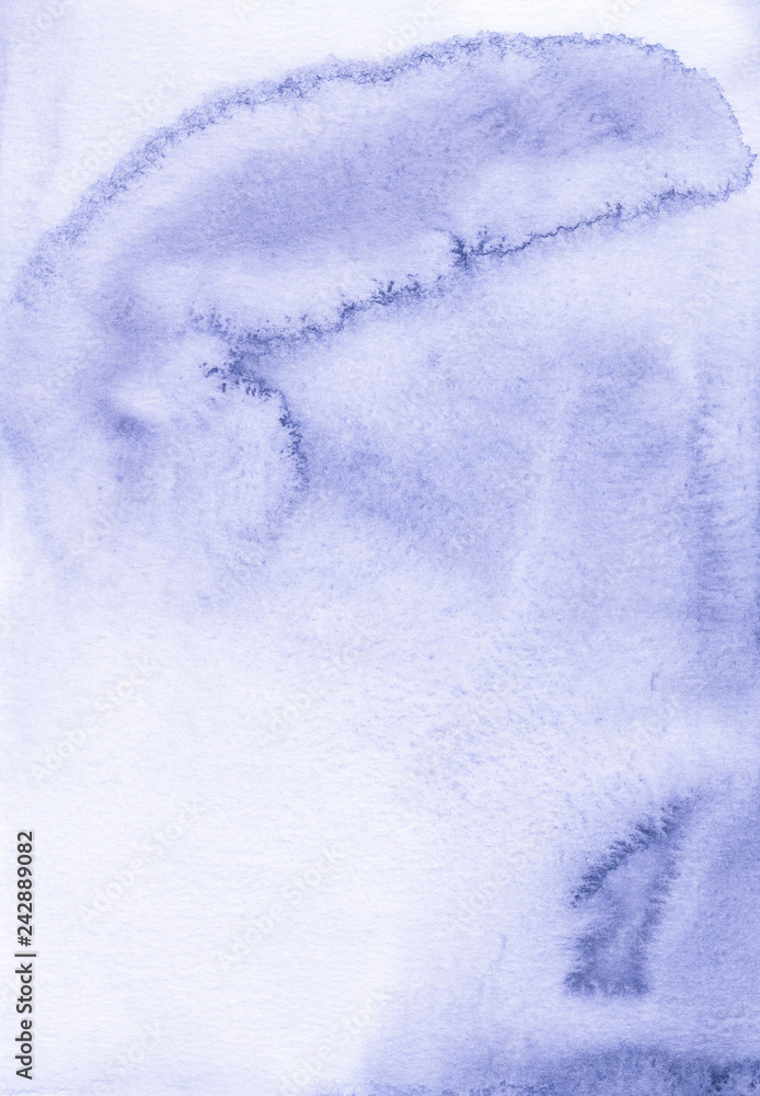 Watercolor lavender overlay. Light purple watercolour blot. Aquarelle ...