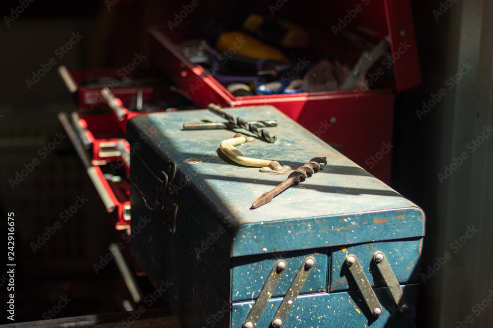 Mechanic's tool box Stock Photo | Adobe Stock