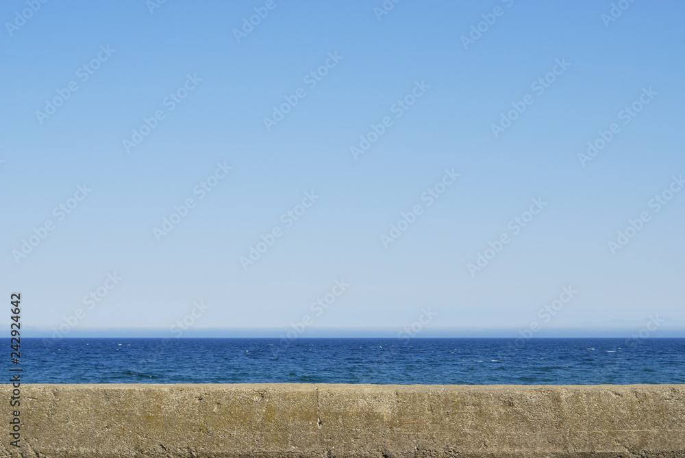堤防 海 空 素材 Stock 写真 Adobe Stock