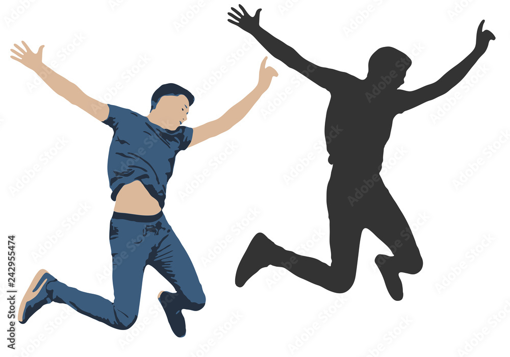 Jumping Person Drawing Easy