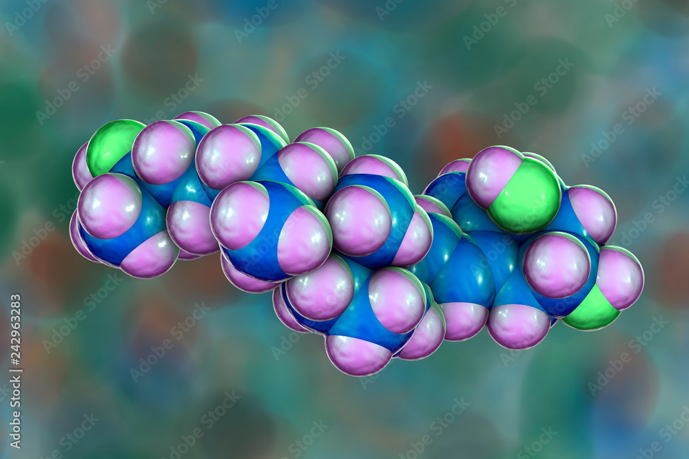Calcitriol molecule, activated form of vitamin D3 used in the treatment ...