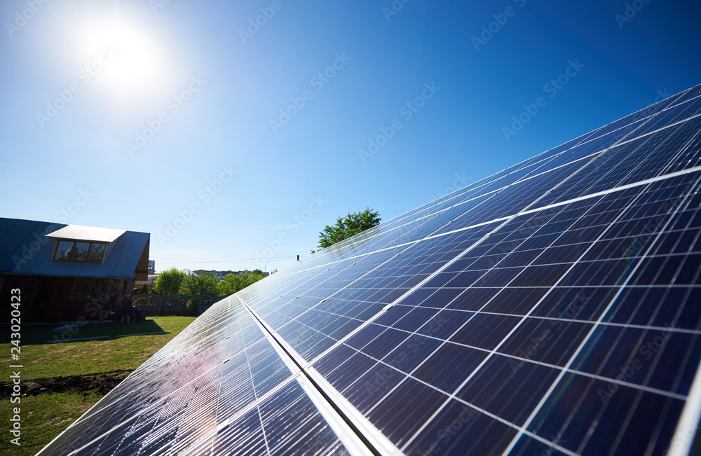 Solar Panels On Building Facade