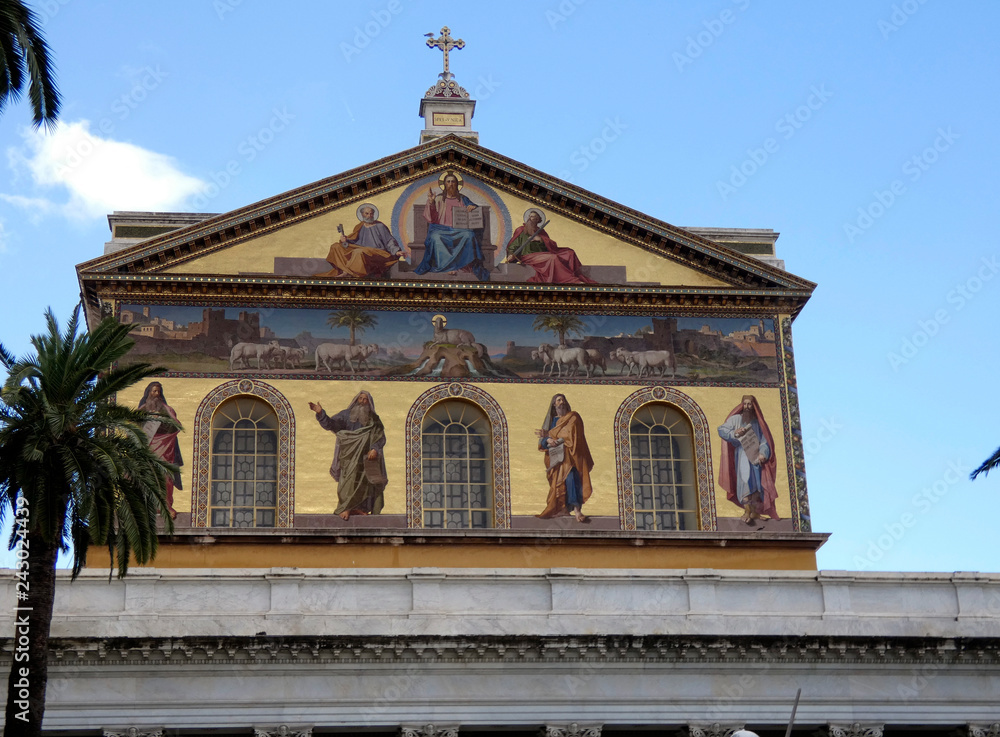 Basílica de San Pablo Extramuros, una de las cuatro basílicas mayores ...