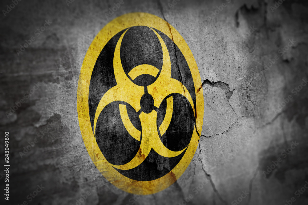 grunge biohazard symbol Stock Photo | Adobe Stock