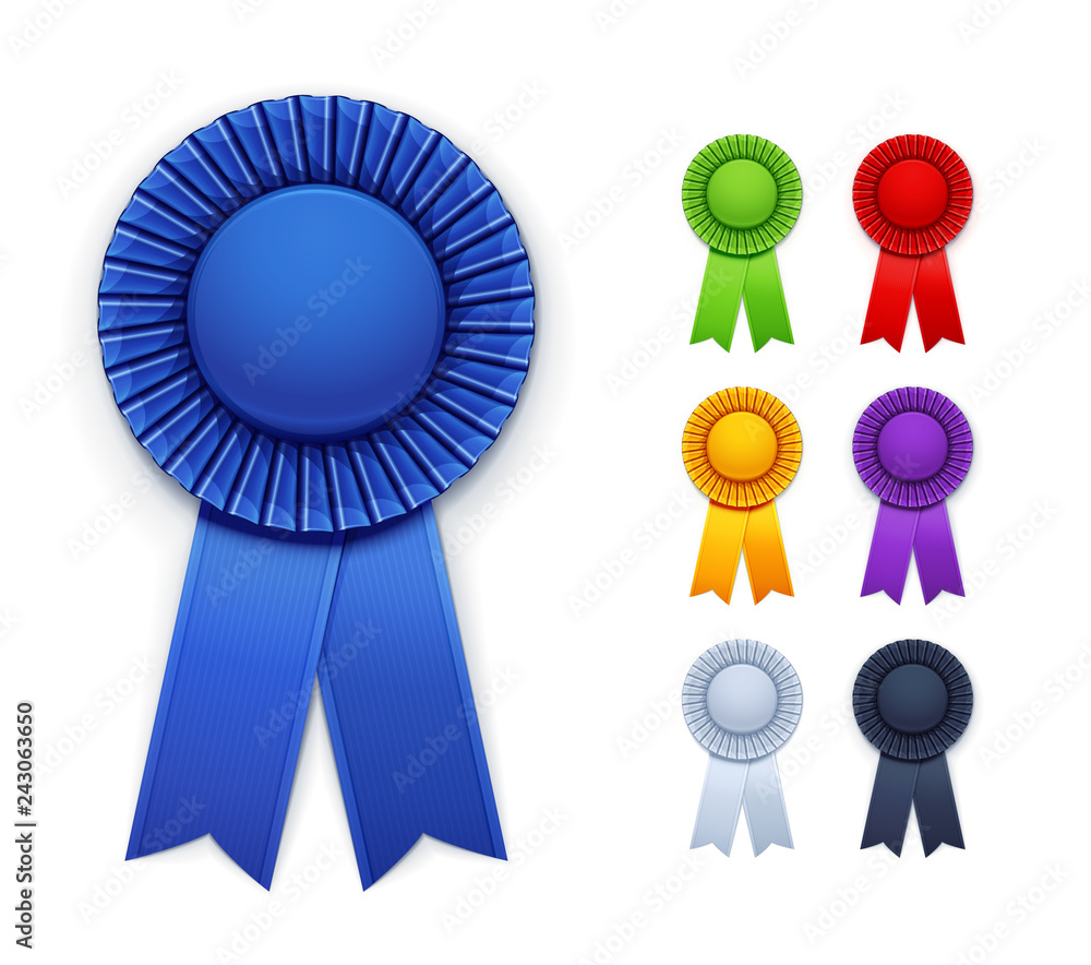 Award Ribbons Stock Vector | Adobe Stock