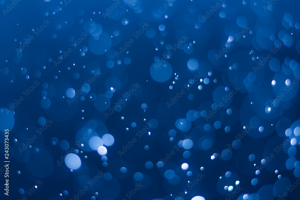 abstract deep blue background with blur bokeh light effect Stock ...