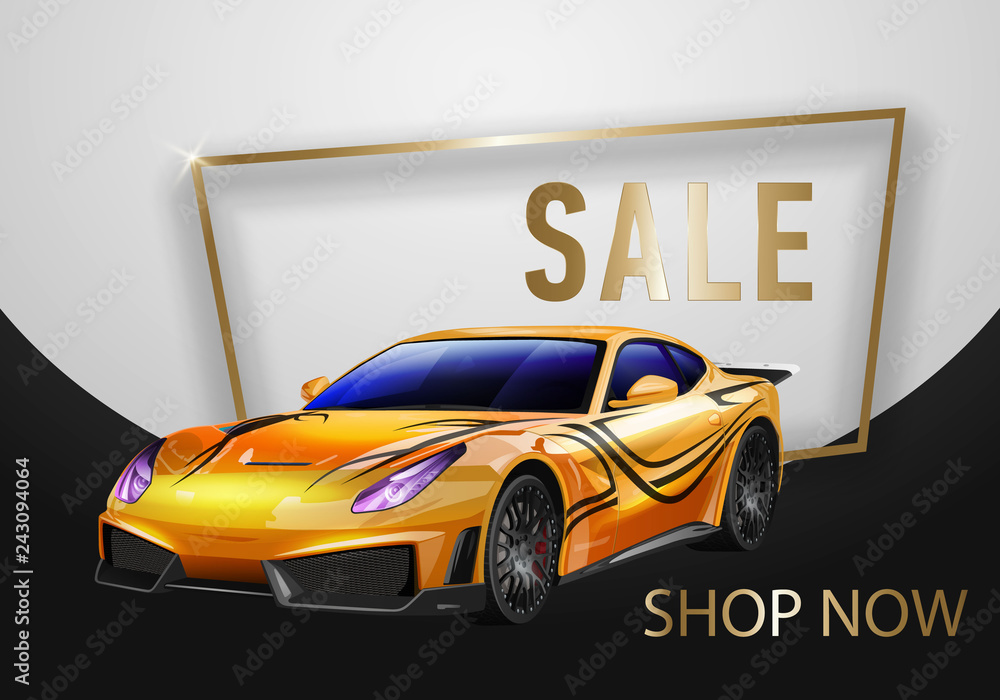 Car sale design template. layout template, cars for sale rent brochure ...