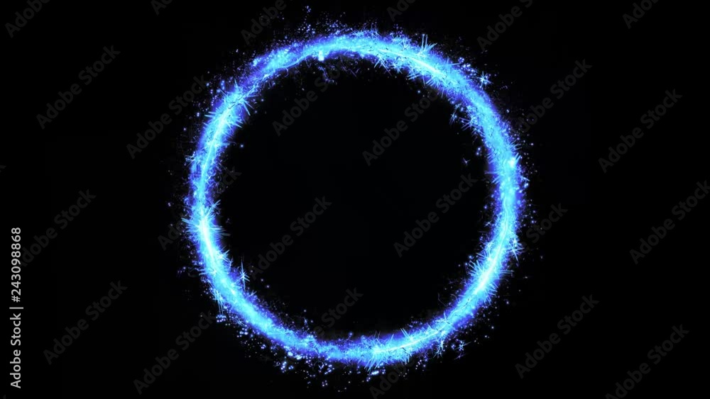 Vidéo Stock Abstract Magic Fairy Colored Circle Spinning Loop/ 4k ...
