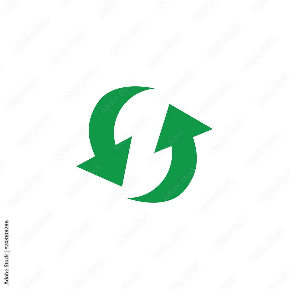 Recycle Icon Two Arrows