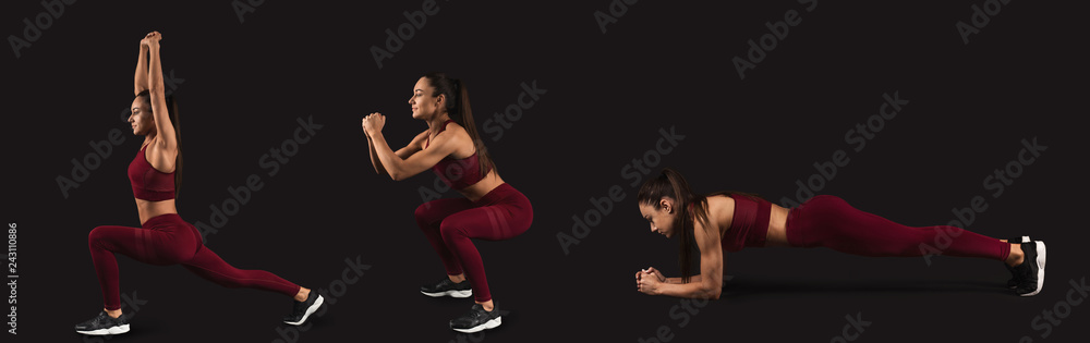 Fitness concept collage Stock Photo | Adobe Stock