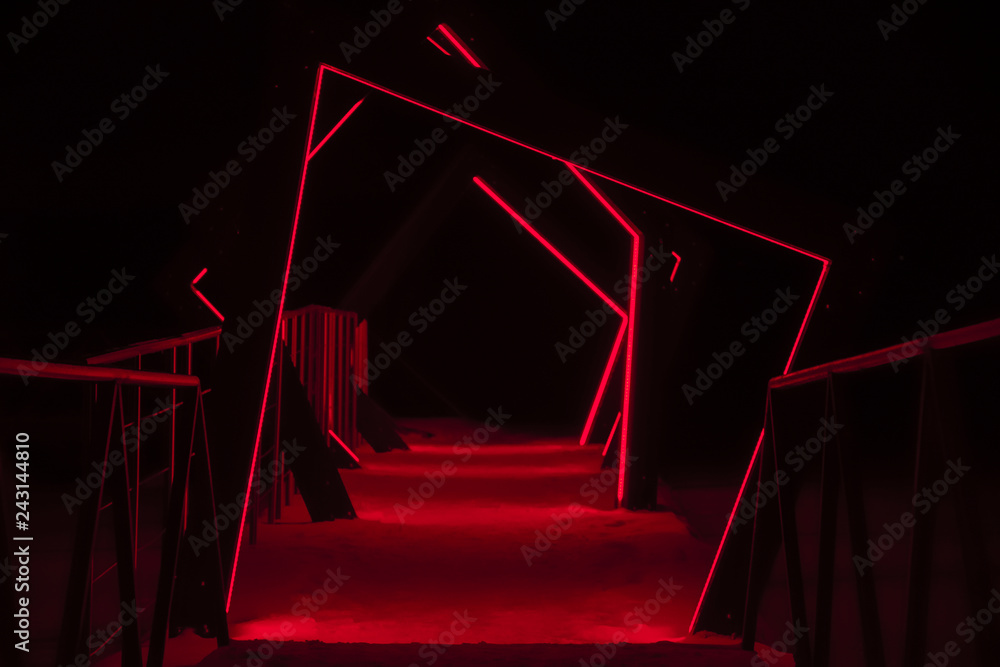 the red architecture Stock Photo | Adobe Stock