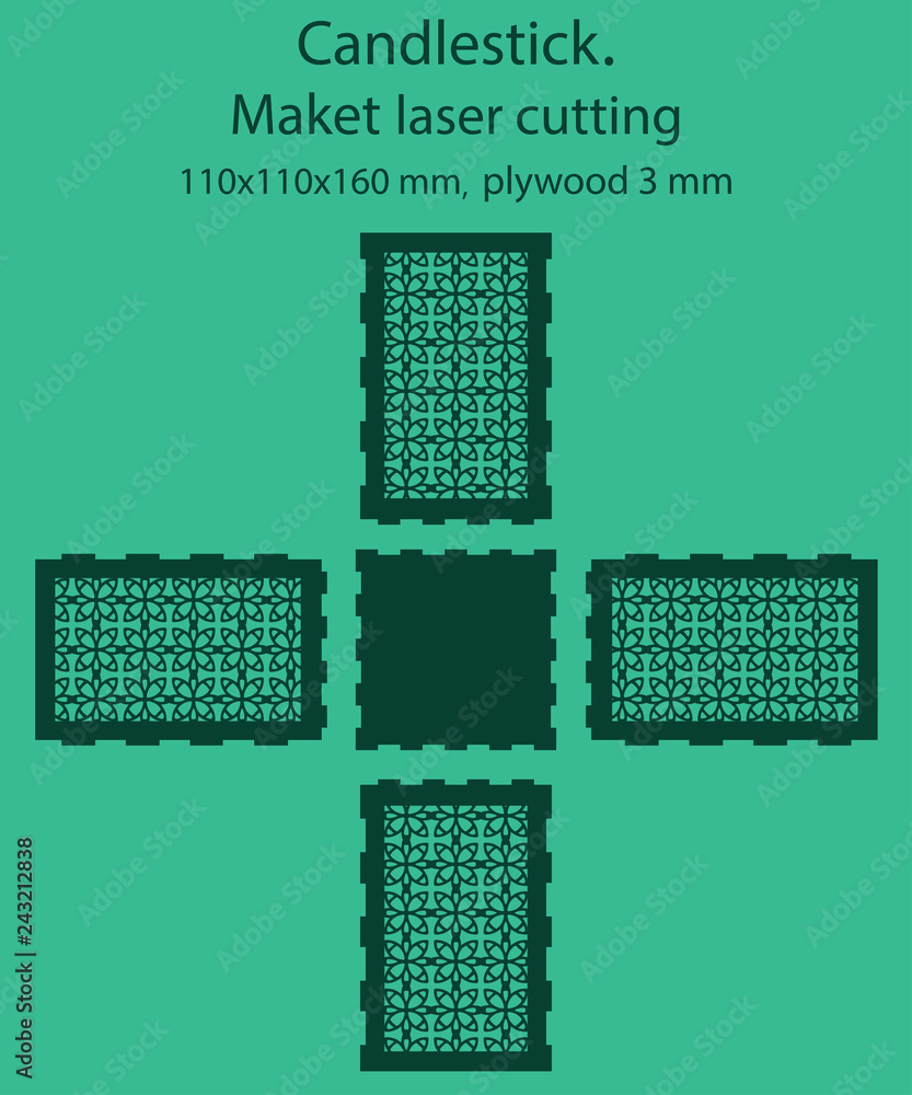 Cut out template for lamp, candle holder, lantern or chandelier ...