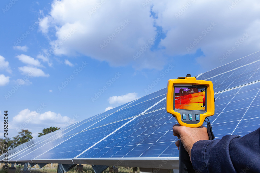 Thermoscan(thermal image camera), Industrial equipment used for ...