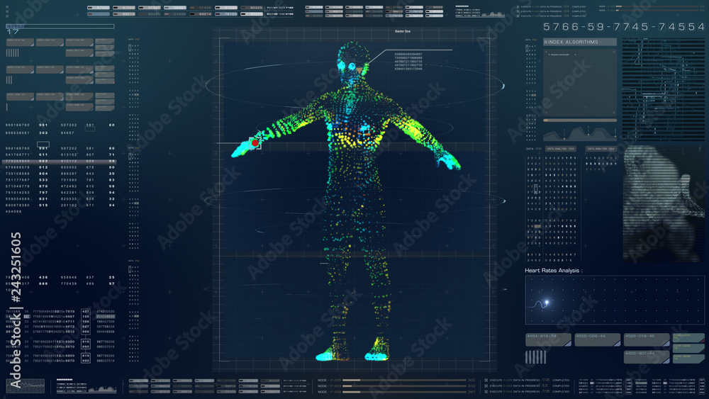 Futuristic motion element user interface information technology virtual ...