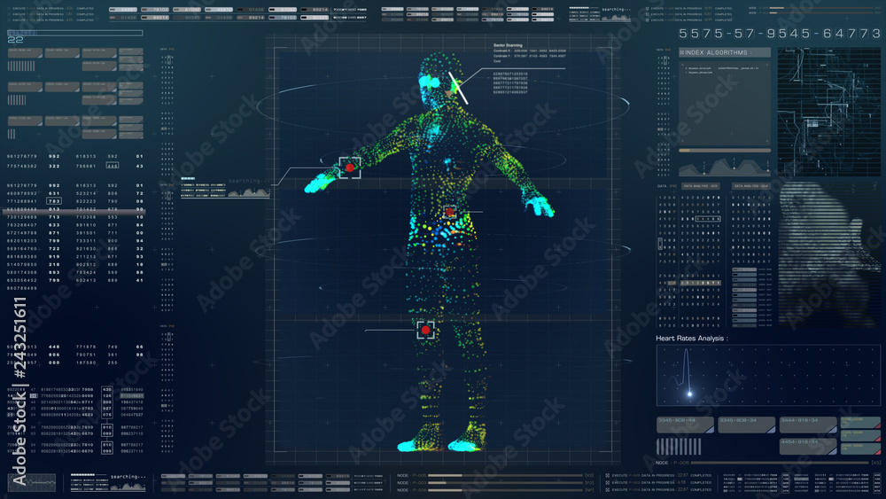 Futuristic motion element user interface information technology virtual ...