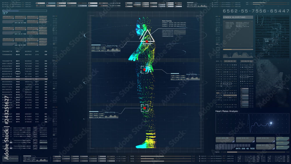 Futuristic motion element user interface information technology virtual ...