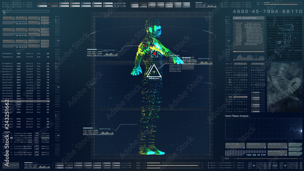 Futuristic motion element user interface information technology virtual ...