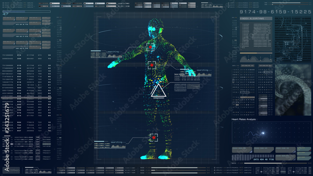 Futuristic motion element user interface information technology virtual ...