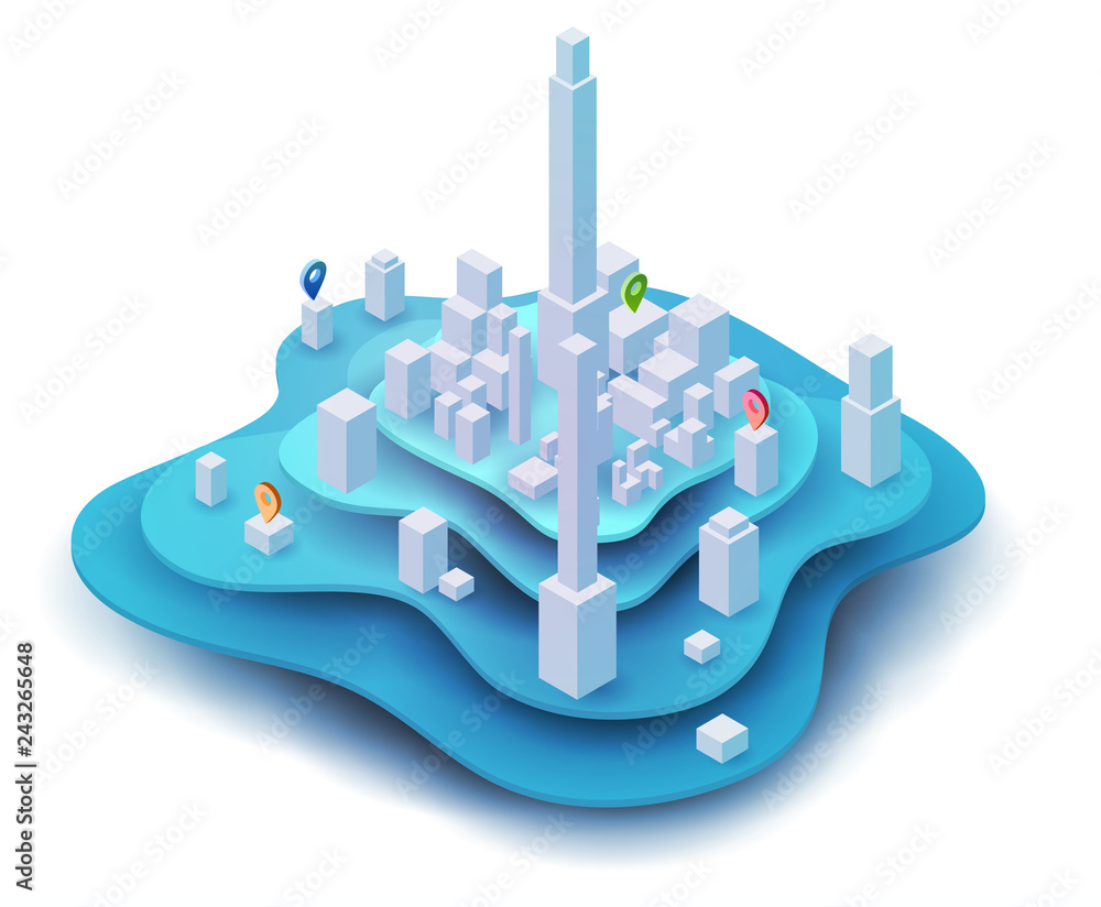 Isometric 3d City